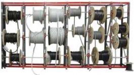 Front Hanging Wire & Cable Reel Storage Rack | ReelPower Industrial