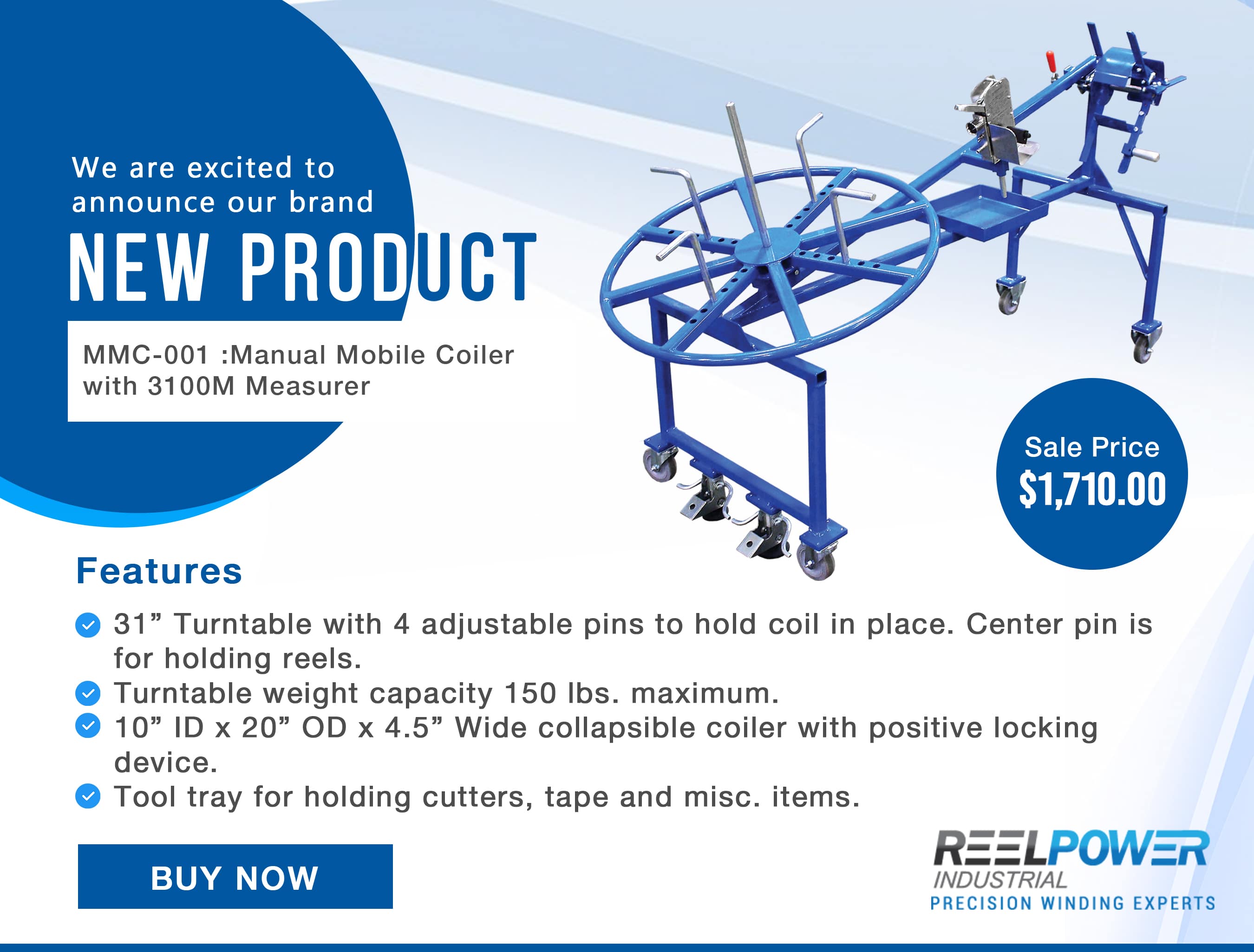 Best Coiling, Reeling & Spooling Machine Manufacturer | Reelpower ...